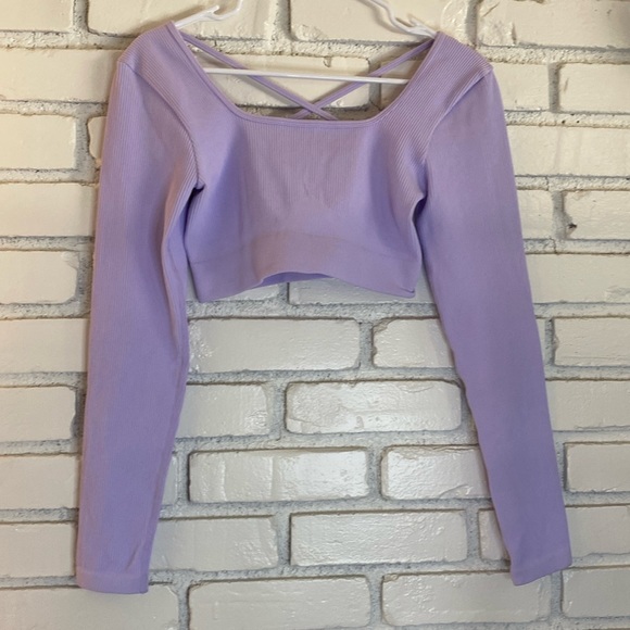 Tops | Large Crop Top Athletic Spandex | Poshmark